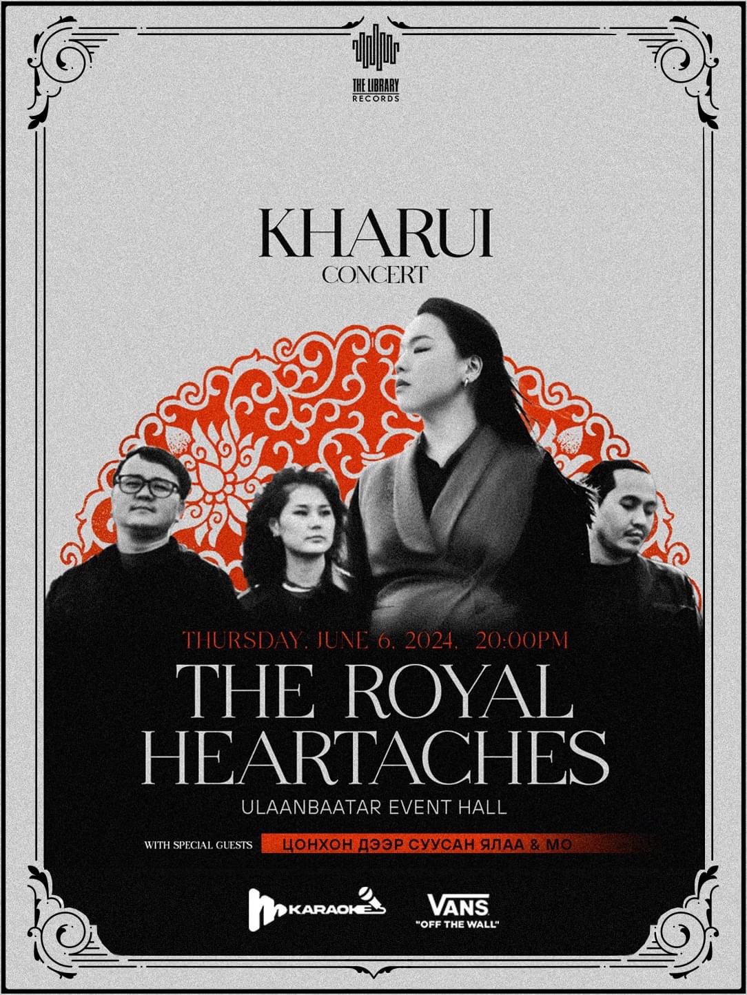 モンゴルで大人気の失恋ソング「6×6」を生み出したThe Royal Heartachesが初ライブ開催